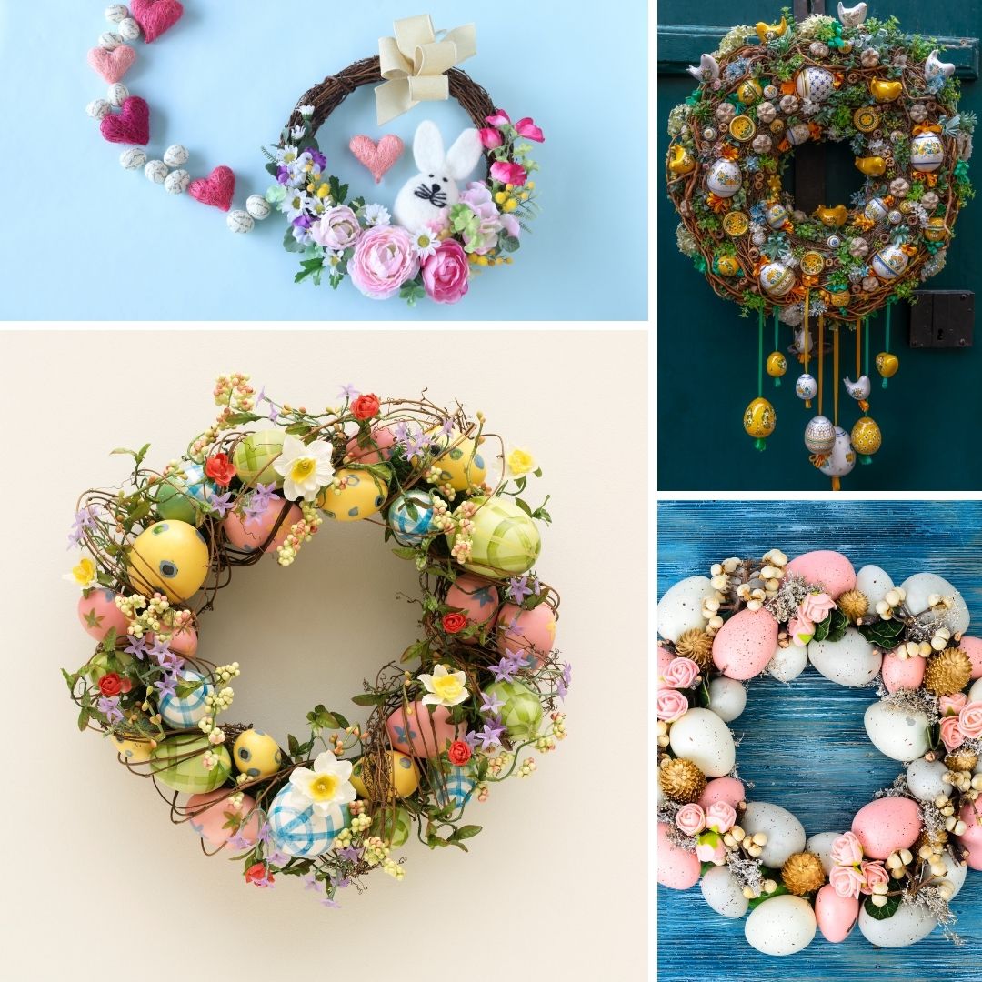 Easter door wreath – Craft & Crumb
