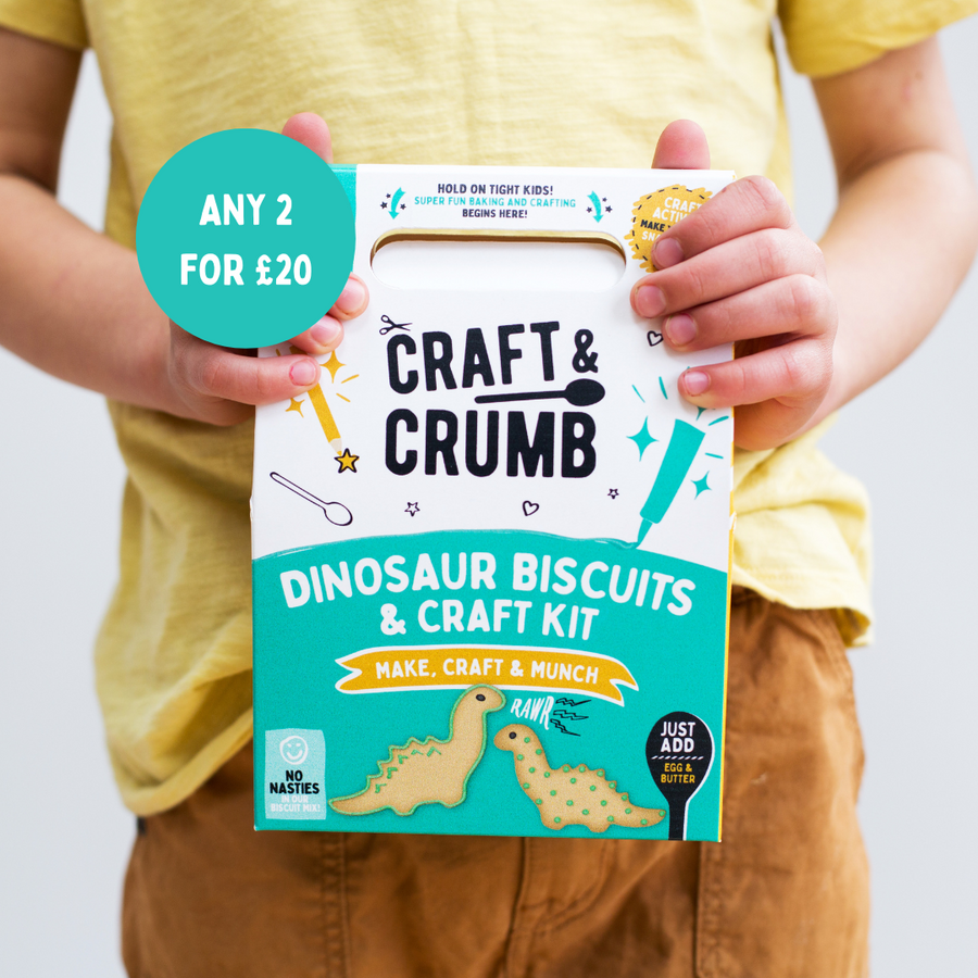 Dinosaur Biscuit Bake And Craft Kit | Craft & Crumb – Craft & Crumb